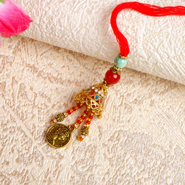 Send Modern Designer Lumba Bhabhi Rakhi Online