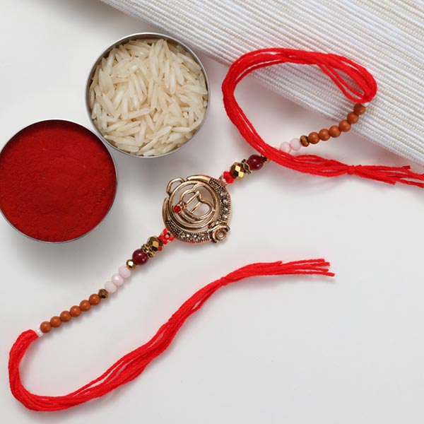 Send Two Punjabi Style Rakhi With Soan Papdi Online