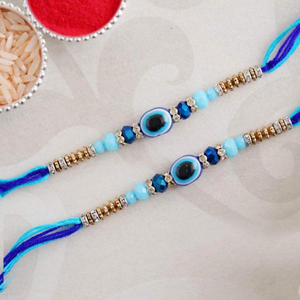 Send Set of 2 Evil Eye Rakhi Online