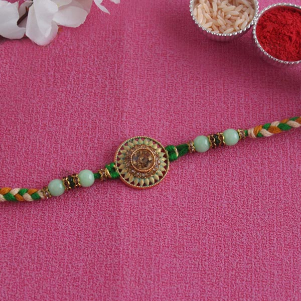 Send Ethnic Fancy Designer Rakhi Online
