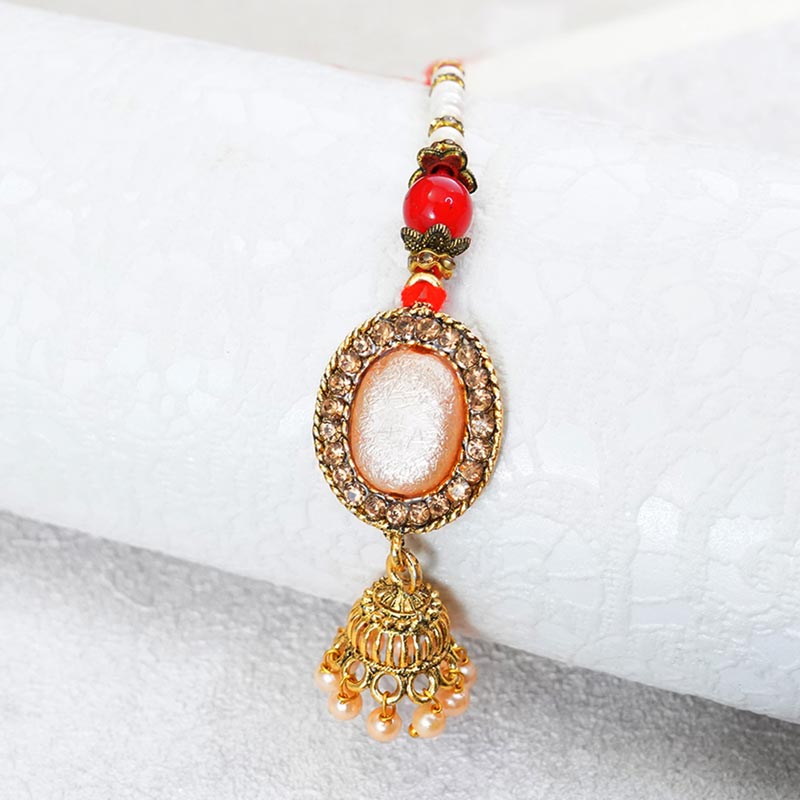 Send Pretty Stone Lumba Rakhi to Bangladesh Online