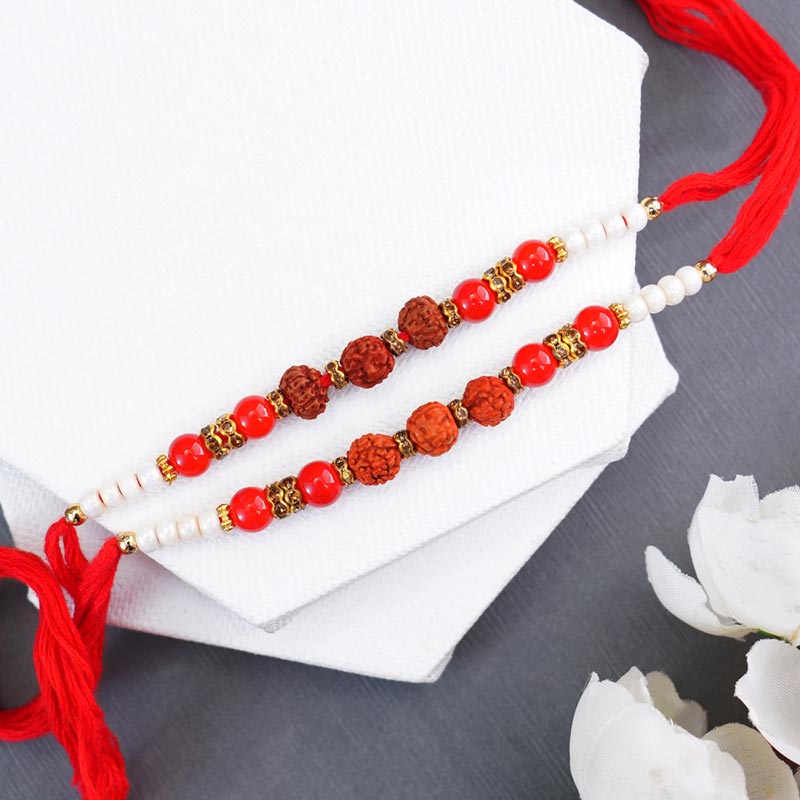 Send Set of Three Pretty Rakhis for Brothers to Hong kong Online