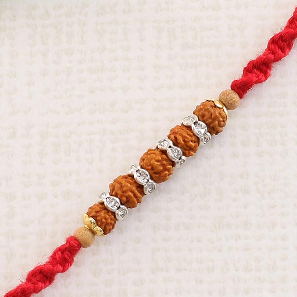 Send Traditional Rudraksha Rakhi Online