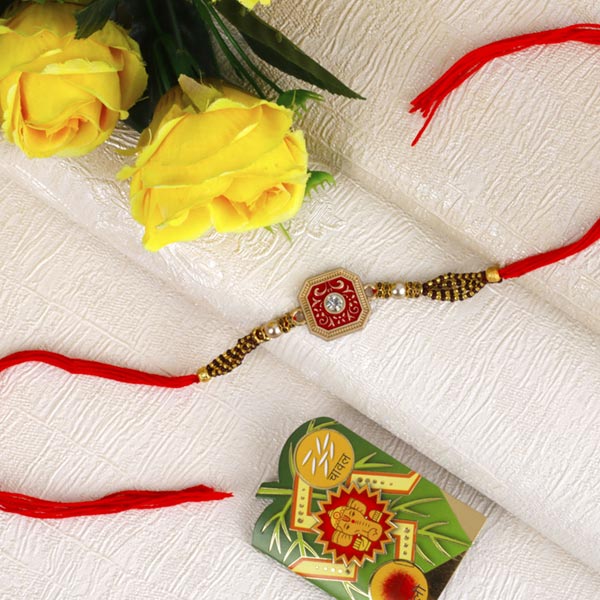 Send Square Elegant Rakhi Online